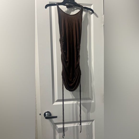 Ambiance | Dresses | Side Draw String Mini Halter Dress | Poshmark